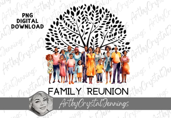 Black Family Reunion Clip Art