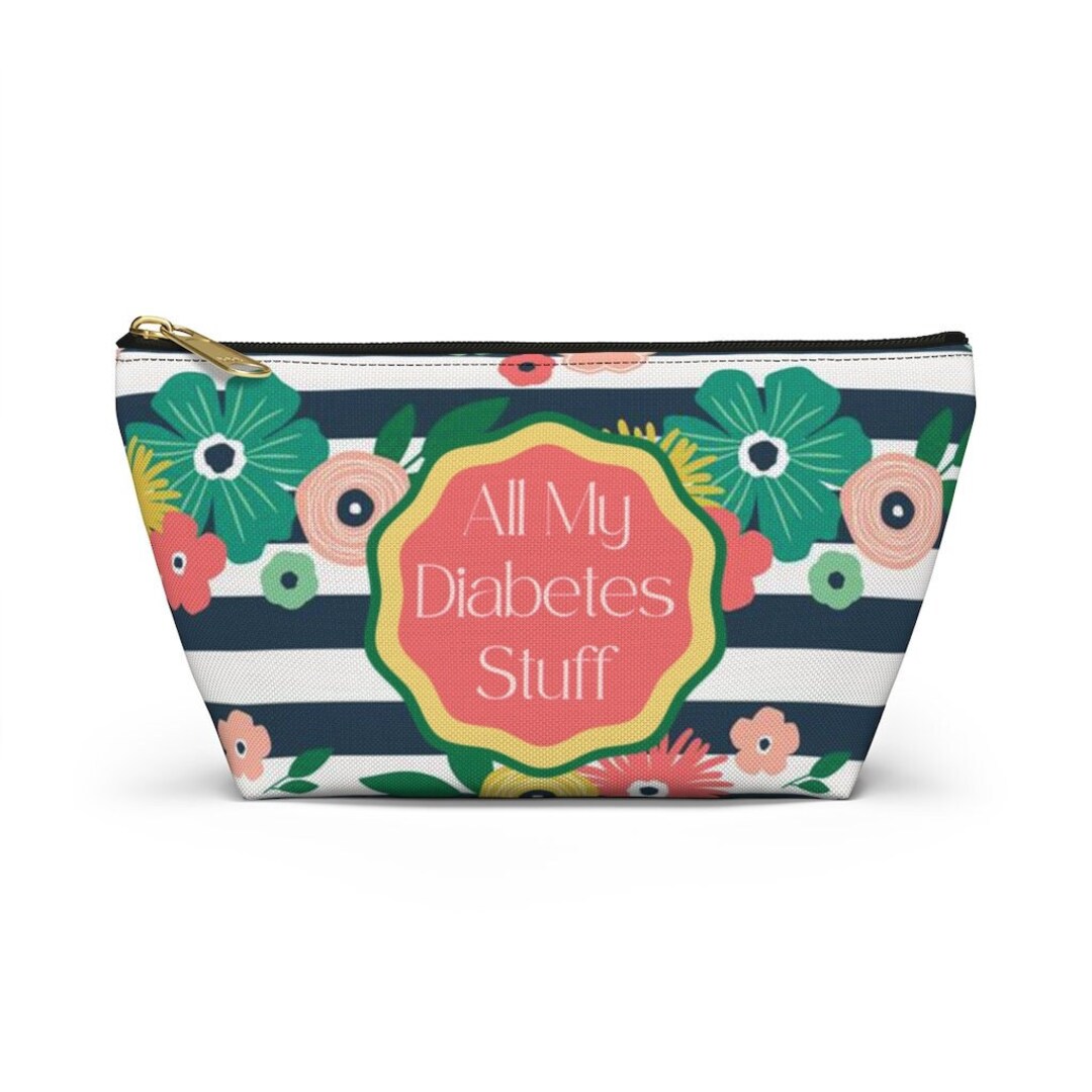 Floral Diabetes Bag Type 1 Type 2 Diabetic Medical Supply Storage ...