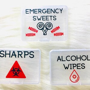 Small Diabetic Supply Storage Containers for Lancets Needles - Etsy