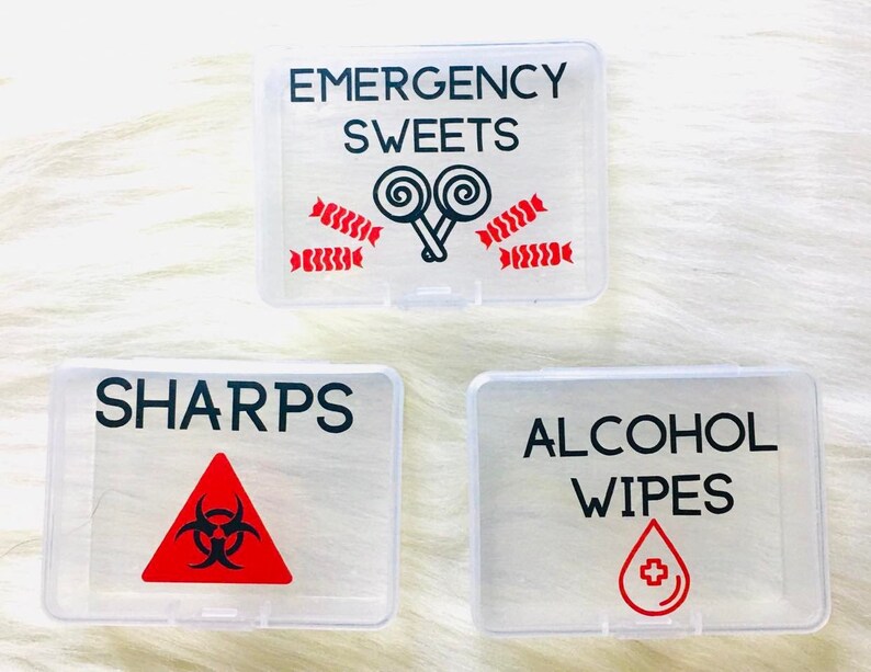 Small Diabetic Supply Storage Containers for Lancets Needles - Etsy