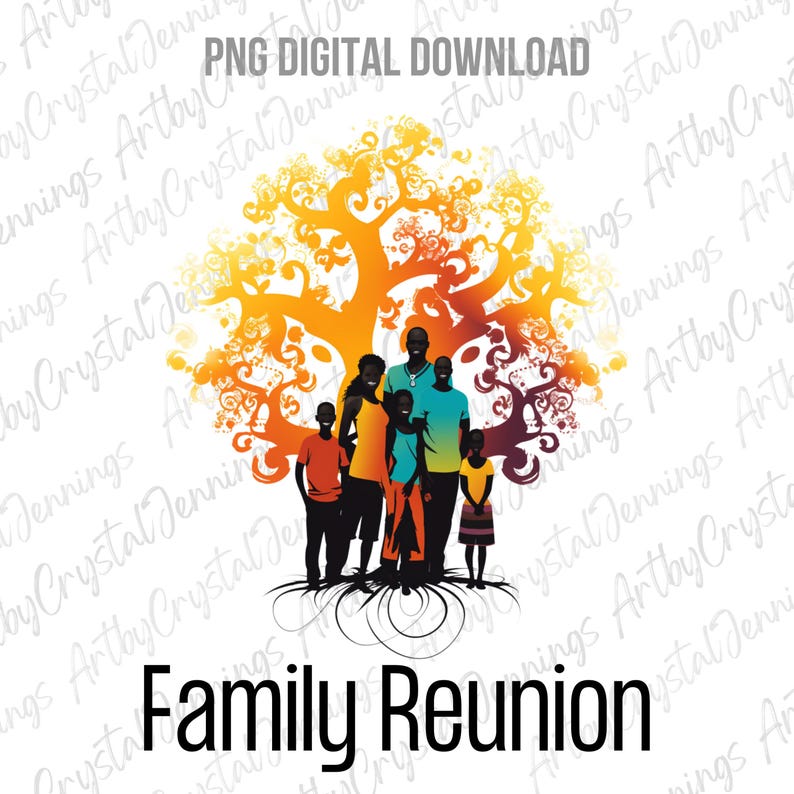 Black Family Reunion PNG: T-shirt Design (digital Download) - Etsy