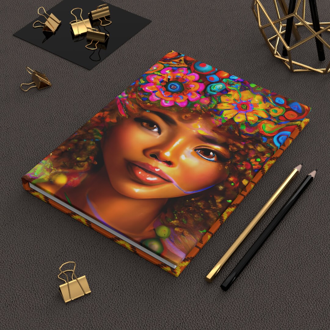 African Woman Hardcover Journal, African Queen Journal, Black Girl ...