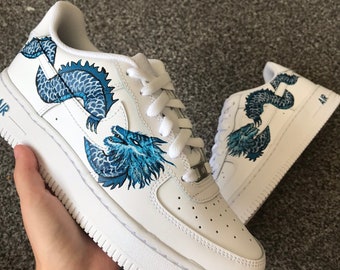 Dragon Themed Custom Air Force Ones - Etsy UK