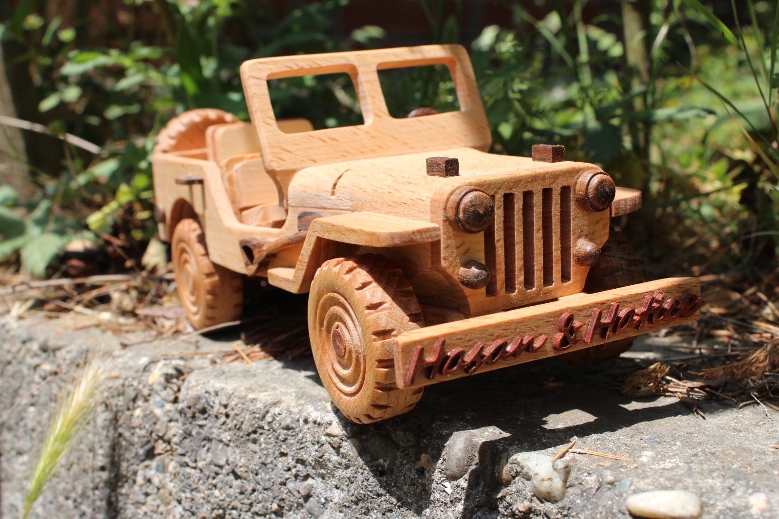 Wooden Handmade Willys Jeep Toy 4x4 for Kids,push Car Model,off Road ...
