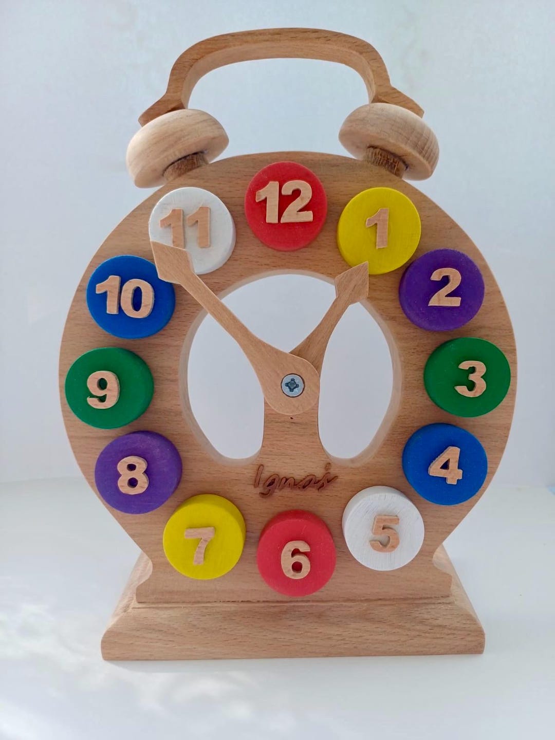Wooden Montessori Wall Clock Toy Gift for Kids - Etsy