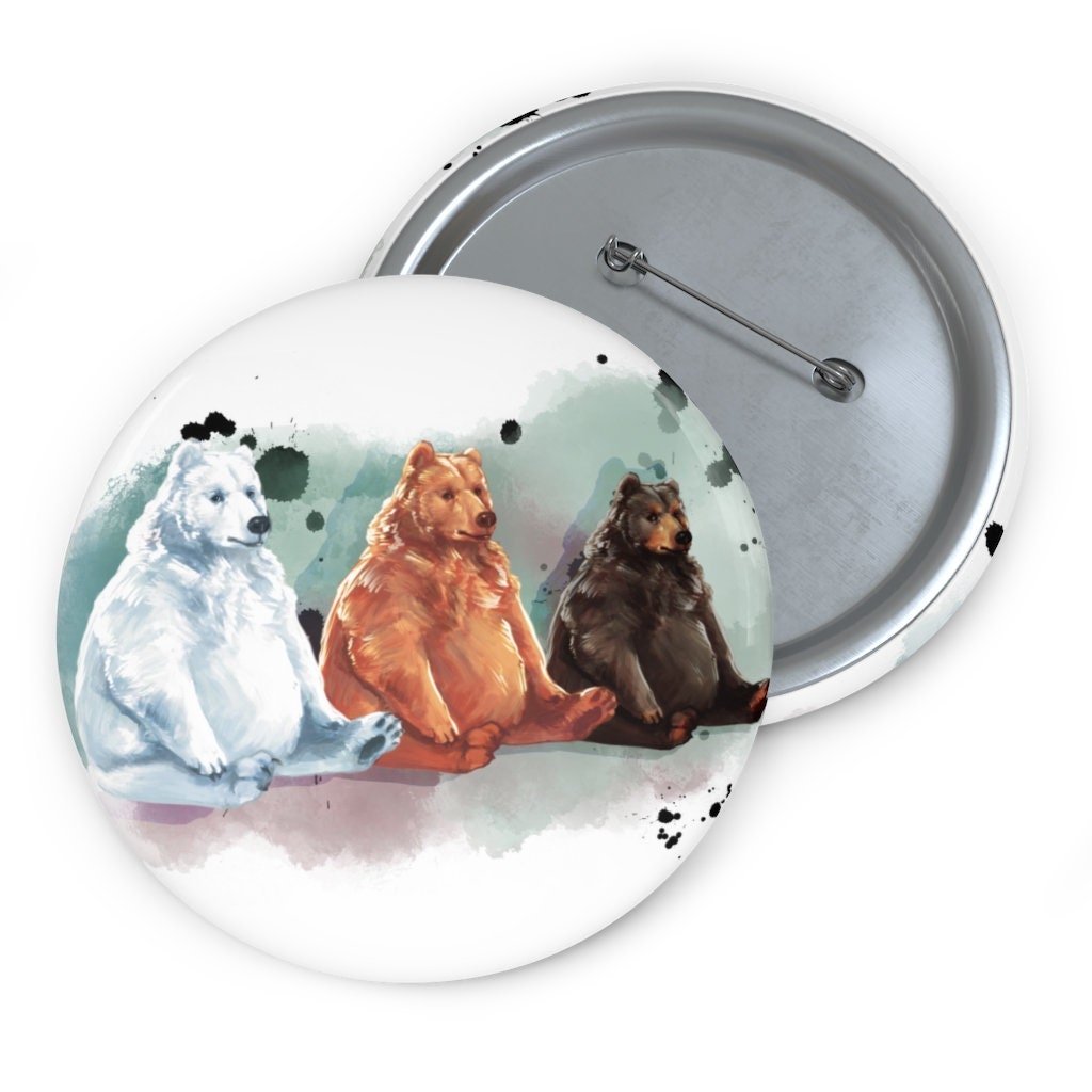 Three Big Bears Pin - Etsy