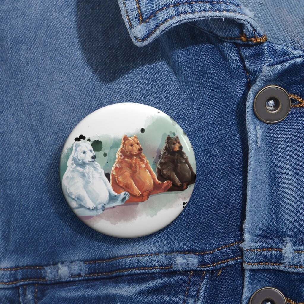 Three Big Bears Pin - Etsy