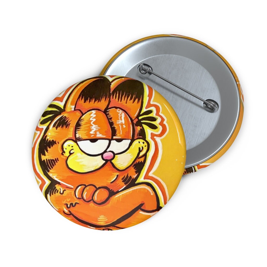 Garfield Pop Art Pin Buttons - Etsy