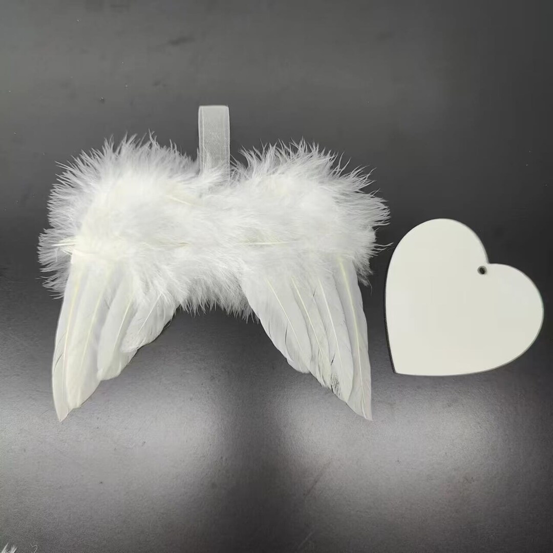 Sublimation Angel Wing Memorial Ornament |sublimation Ornament ...
