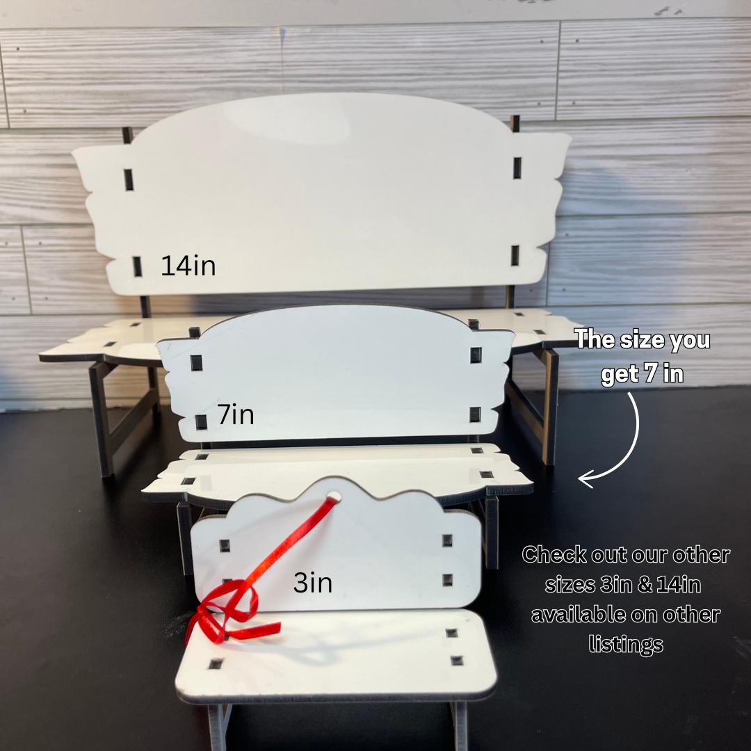 Memorial Bench | Sublimation Blank Photo Bench (7x5 In) - Etsy