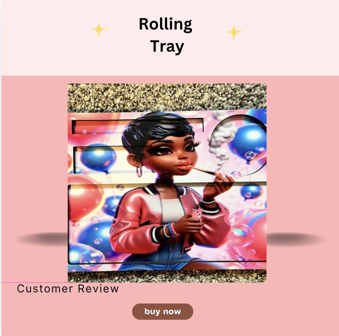 Sublimation Rolling Tray Blank | MDF Stash Tray - Etsy