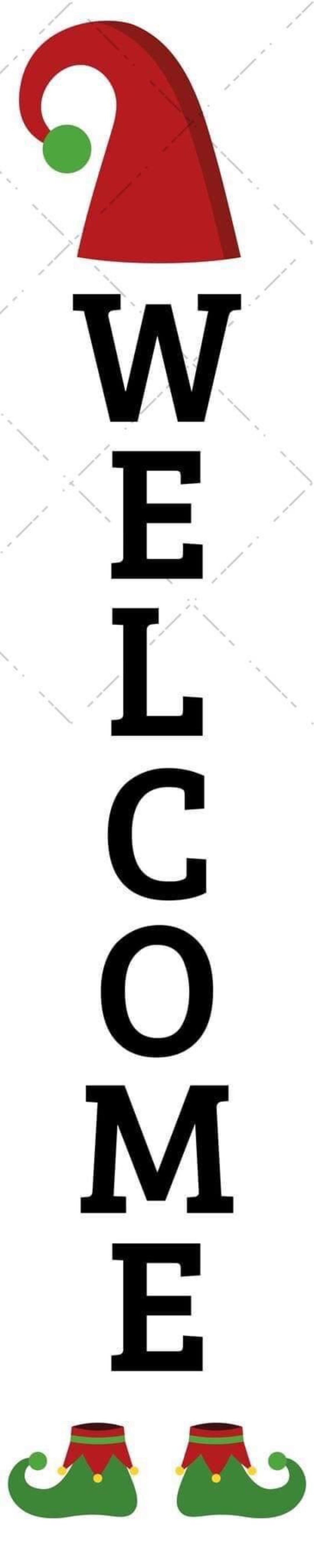 Welcome Elf Wooden Porch Signs Digital File ONLY - Etsy