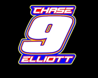 Chase Elliot 9 Decal, Car Decal, Can Be Used for Cut File, Layers - Etsy