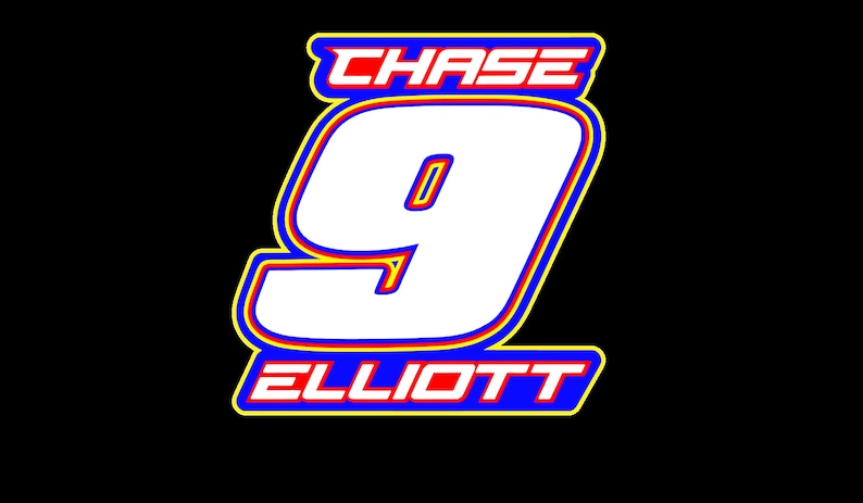 Chase Elliot 9 Decal, Car Decal, Can Be Used for Cut File, Layers - Etsy