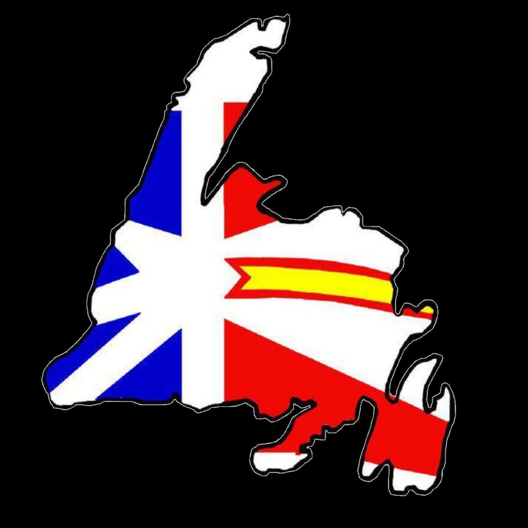 Newfoundland Flag Map - Etsy