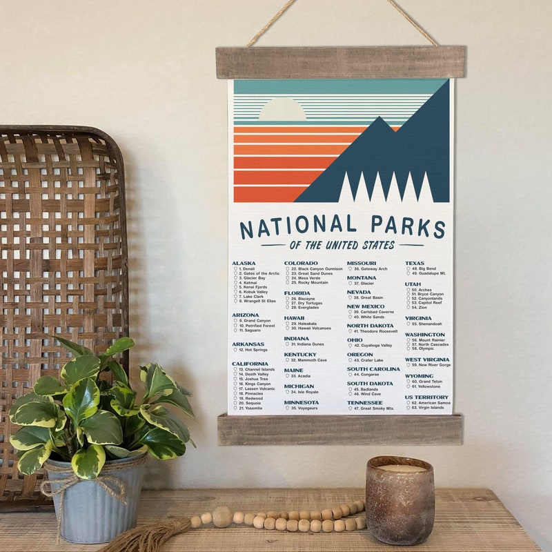 Retro National Park Poster - Etsy