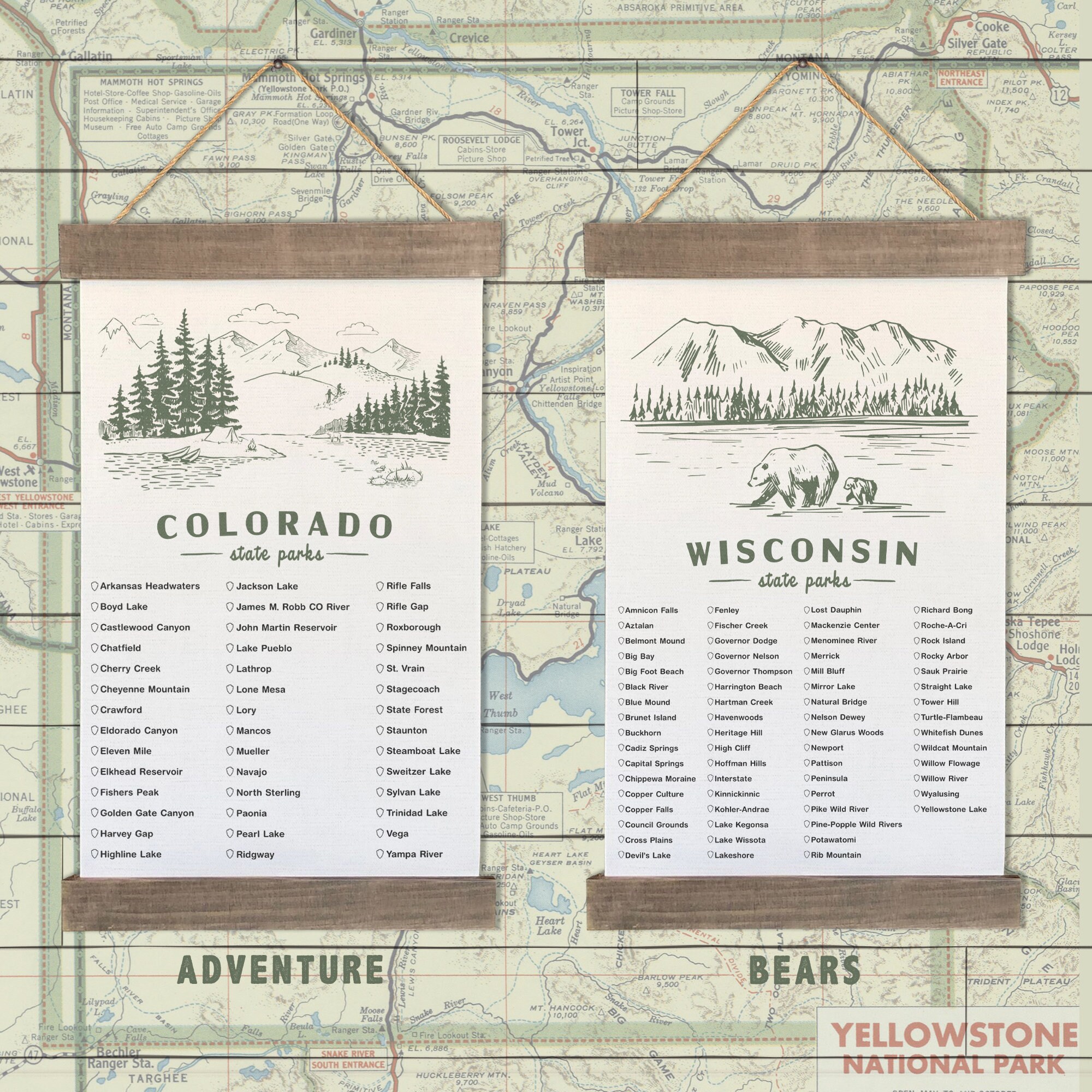 Pennsylvania State Park Checklist PA Wall Art Hiking Gifts - Etsy