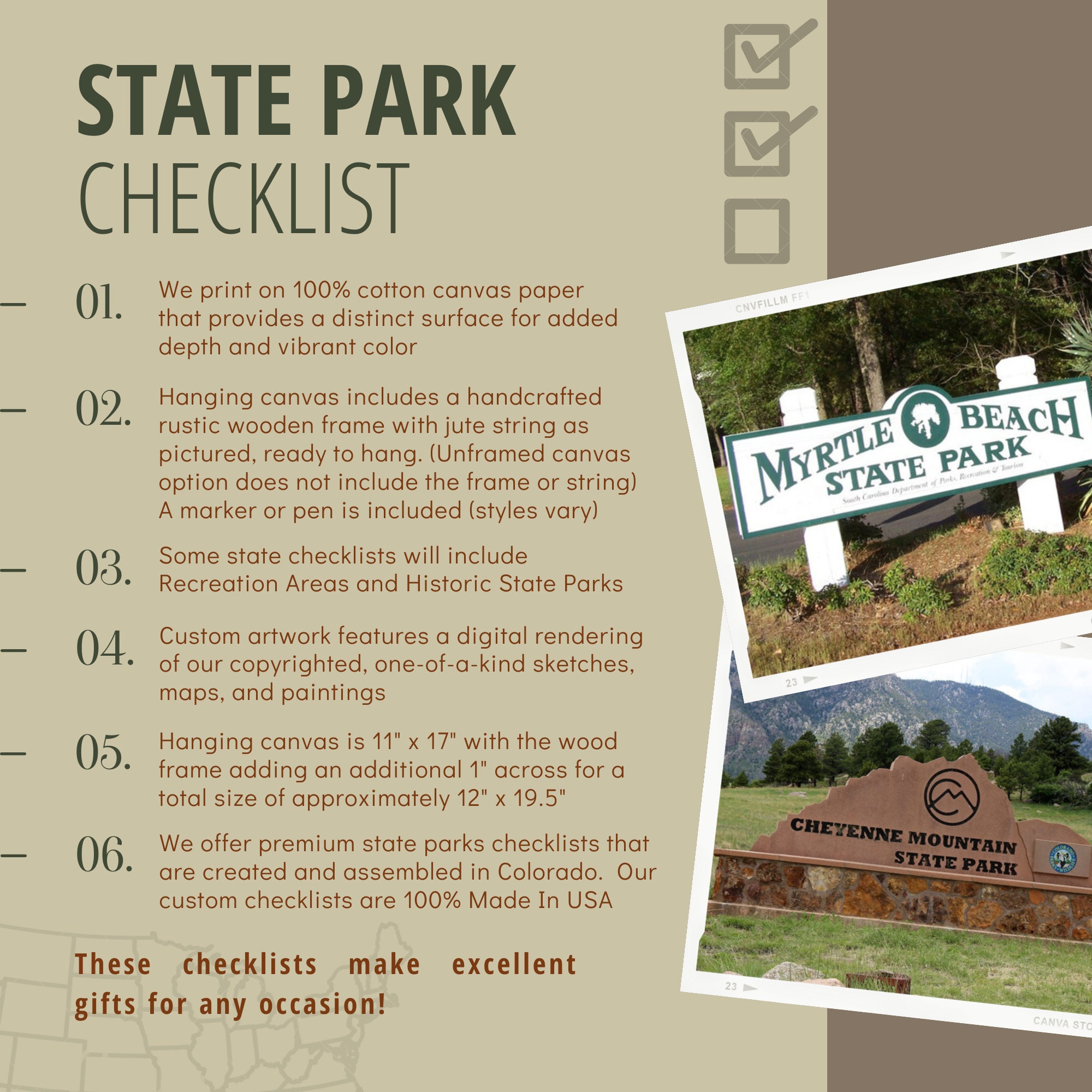 KY State Park Checklist Poster Kentucky Camping Gifts for the - Etsy