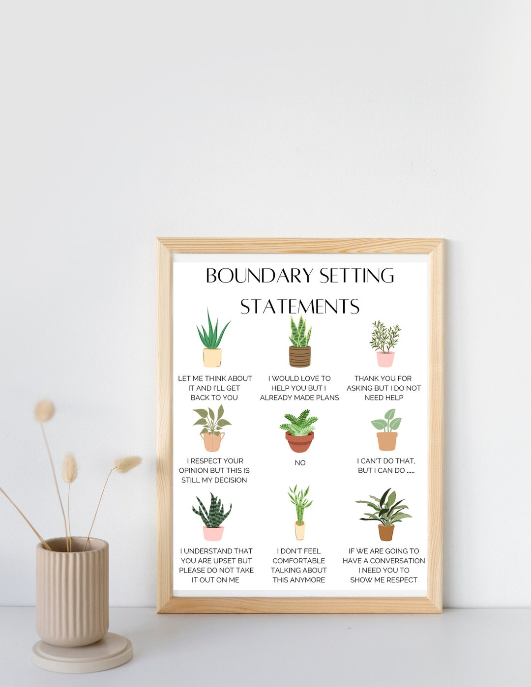 Boundary Setting Statements Digital Graphic - Etsy
