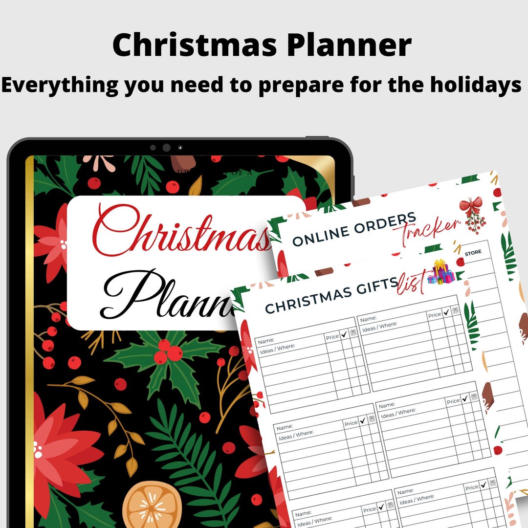 Ultimate Christmas Planner, Printable Christmas Planner, Digital ...