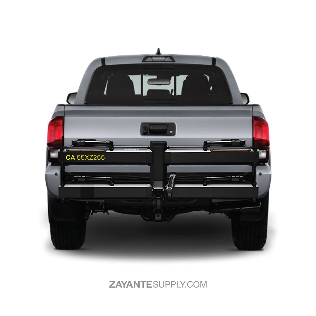 SIMPLE : Die Cut License Decal for Tow Hitch Bike Racks - Custom Order ...