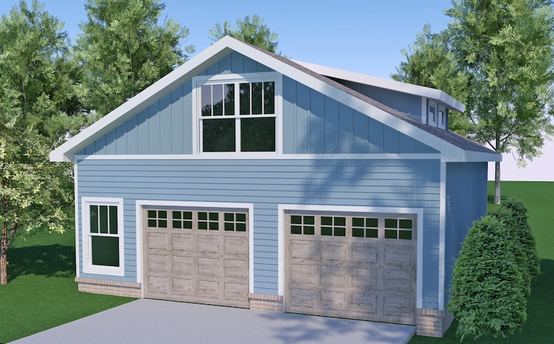 Detached Garage With 1 Bedroom Apartment Above 26.5'x28' - With ...