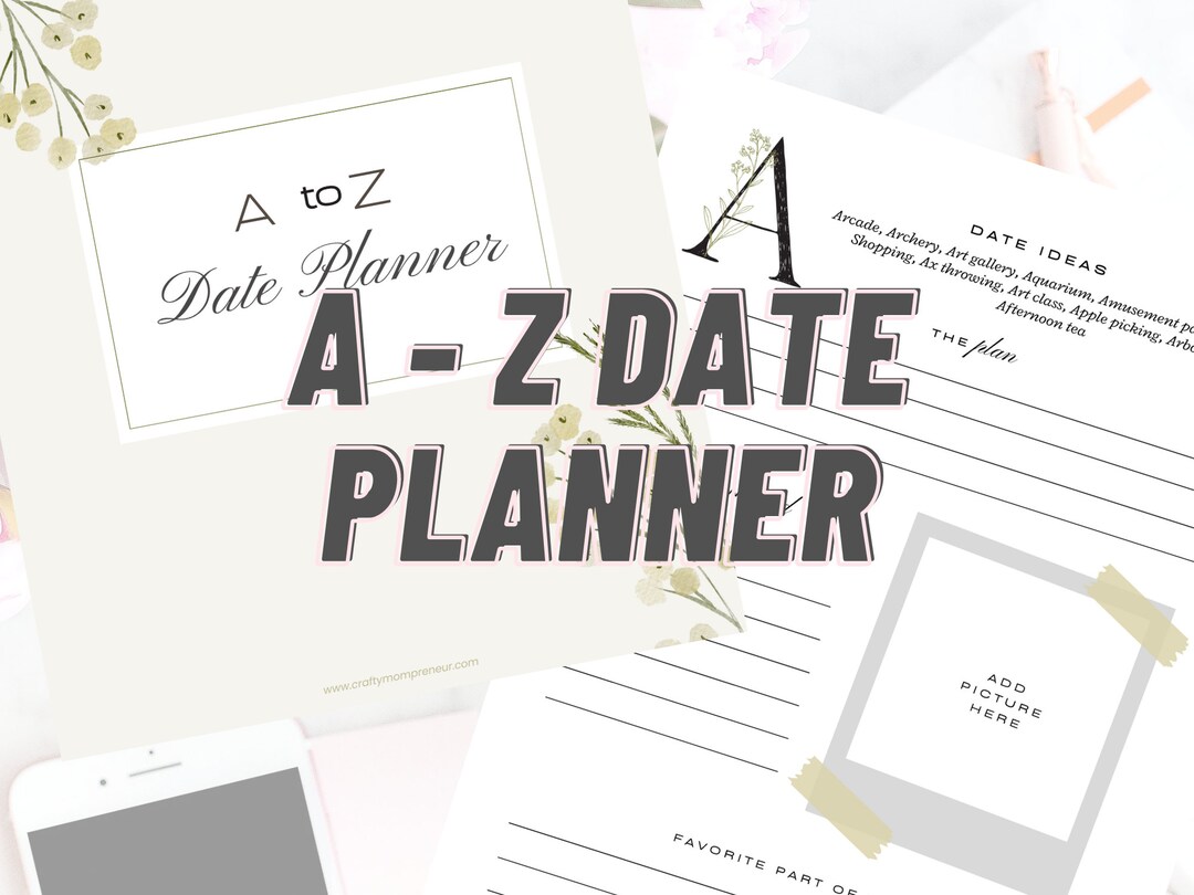 ABC Dating Planner A Z Dates Planner for ABC Dating A to Z Date Planner ...