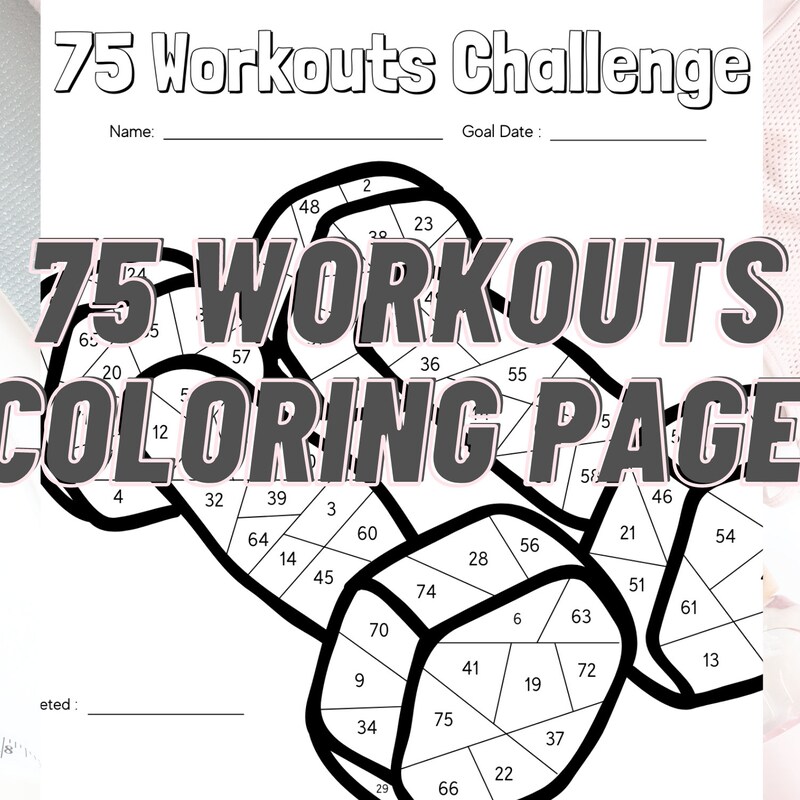Color in Workout Calendar - Etsy