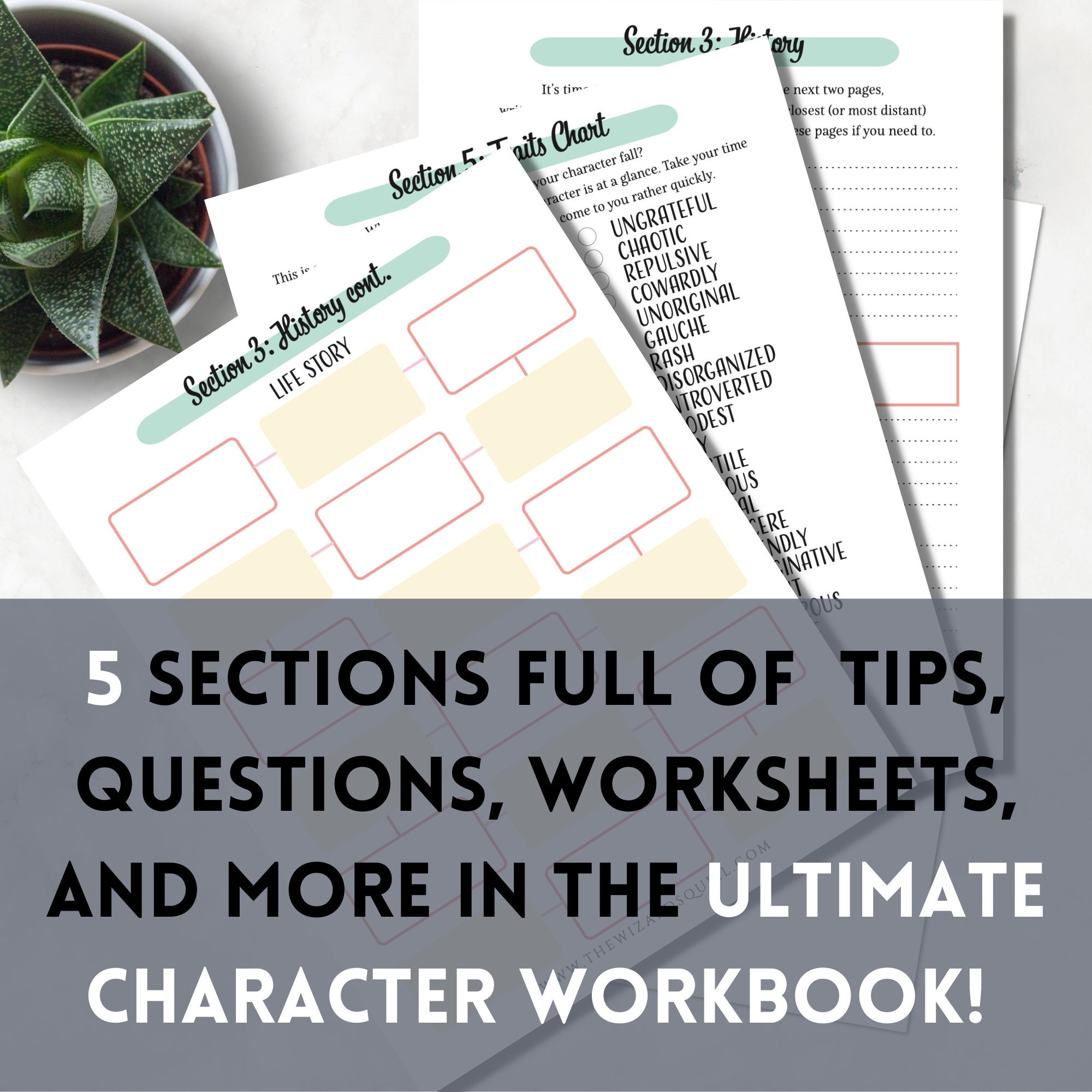 Printable Character Builder Workbook Writing Character - Etsy UK