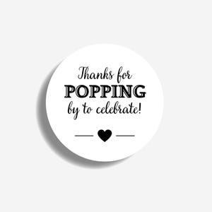 Thanks for Popping By! Popcorn Party Favors, Popcorn Snacks, Popcorn ...