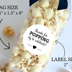 Thanks for Popping By! Popcorn Party Favors, Popcorn Snacks, Popcorn ...