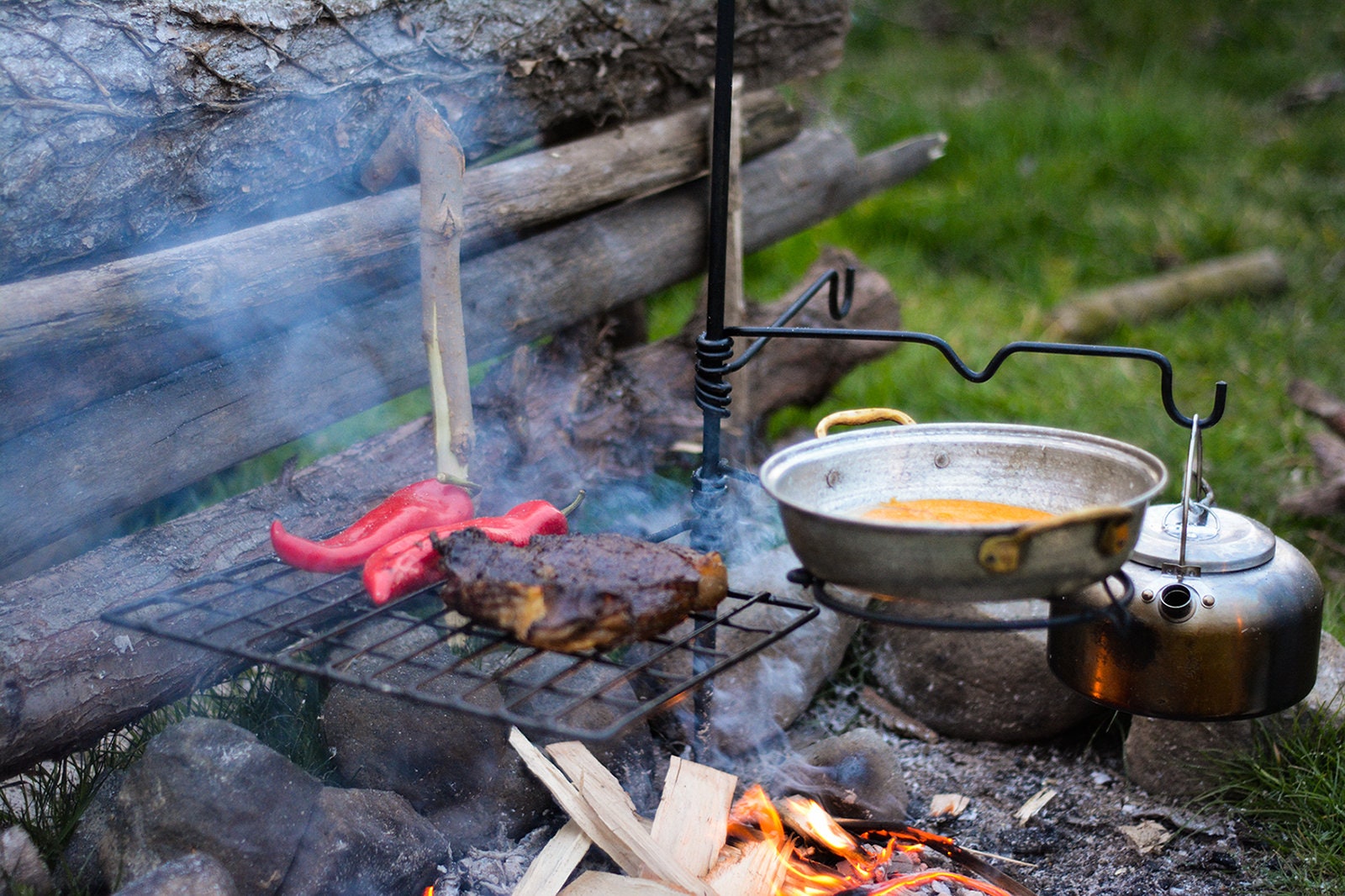 Big Bushcraft Grill Full Set beewaxed Canvas Carrying Case - Etsy