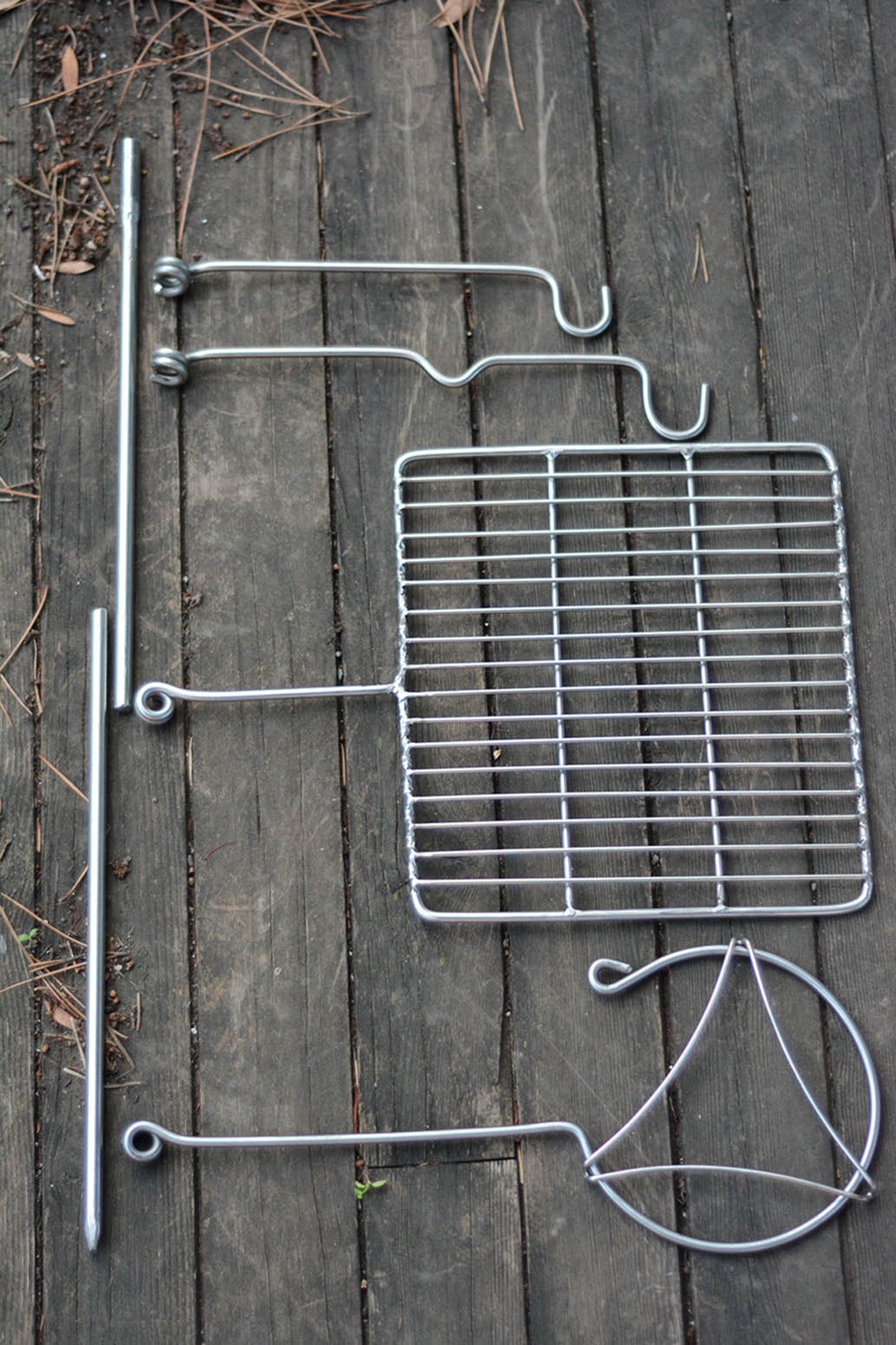 Big Bushcraft Grill With Beewaxed Canvas Carrying Bag Camping, Outdoor ...