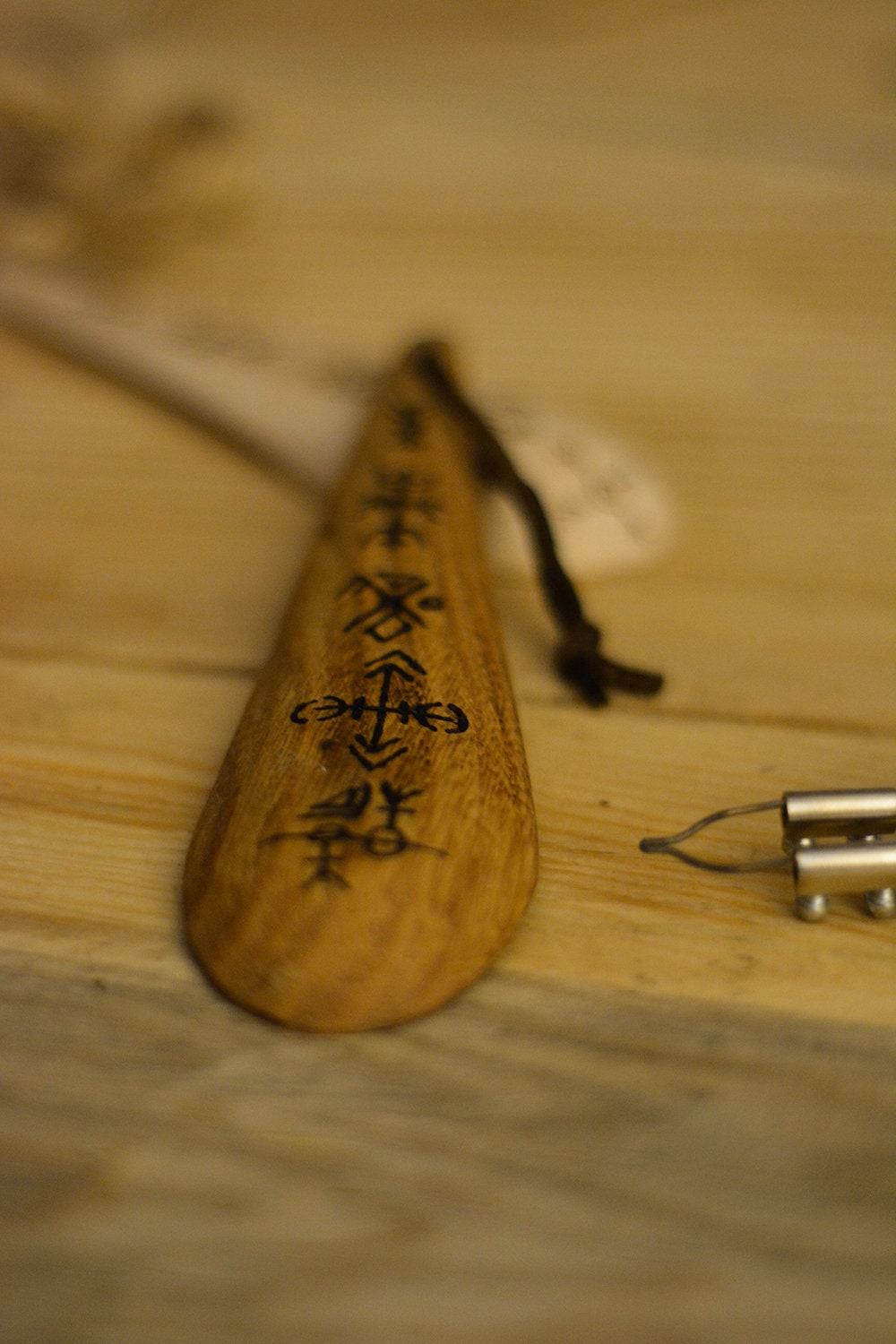 Kano Spoon, Runic Symbols in Back. Bushcraft, Camping, Wood, Utensil ...