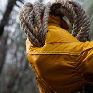 Bushcraft Genuine Calf Leather Gloves - Durable and Long Lasting ...