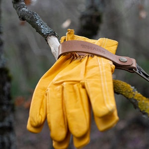 Bushcraft Genuine Calf Leather Gloves - Durable and Long Lasting ...