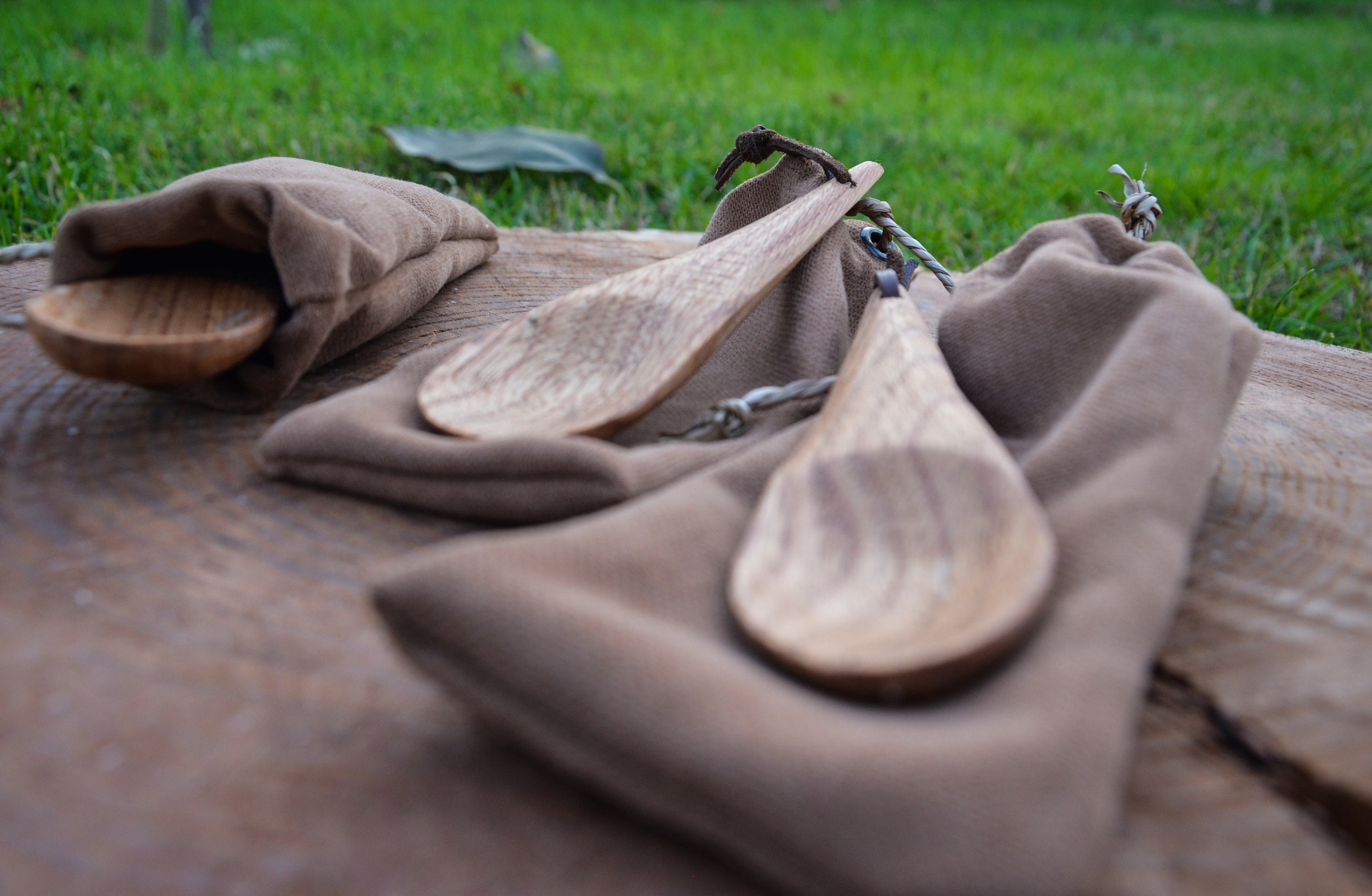 Kano Spoon, Runic Symbols in Back. Bushcraft, Camping, Wood, Utensil ...