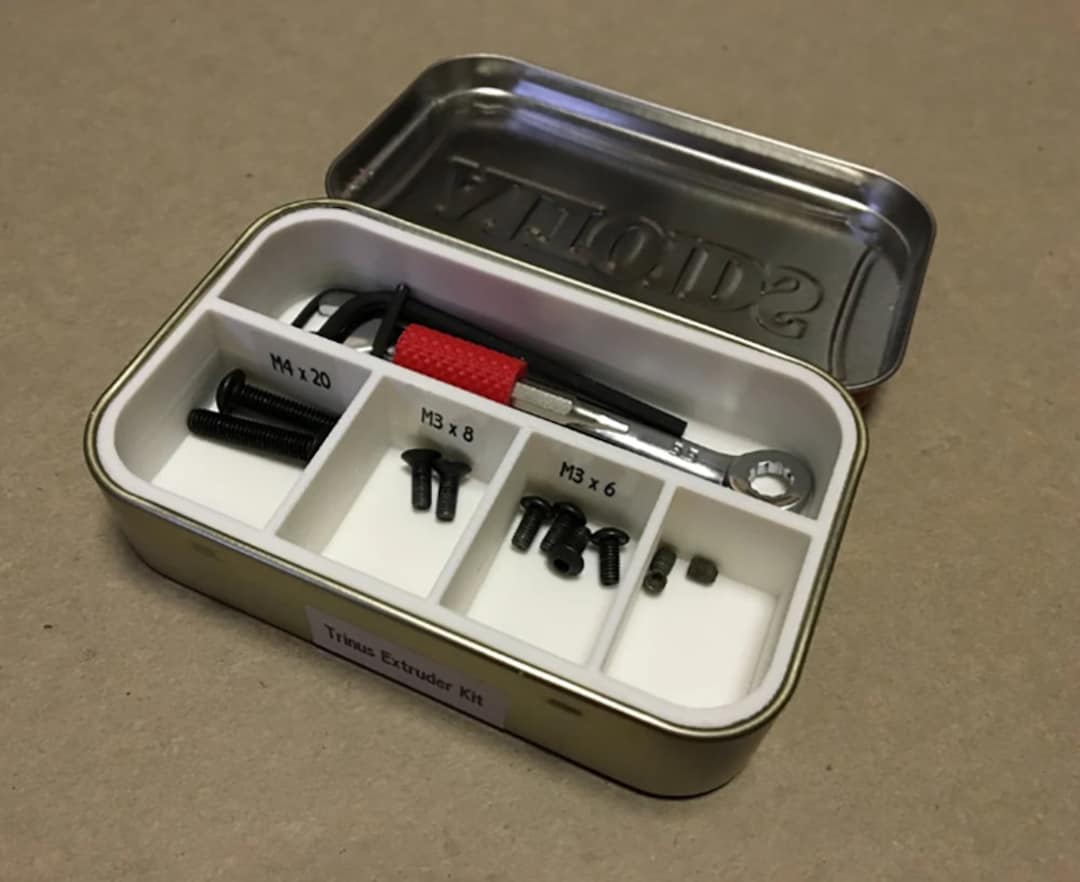 White PLA Organiser for Altoids Tin Boxes (only the White PLA Organiser ...