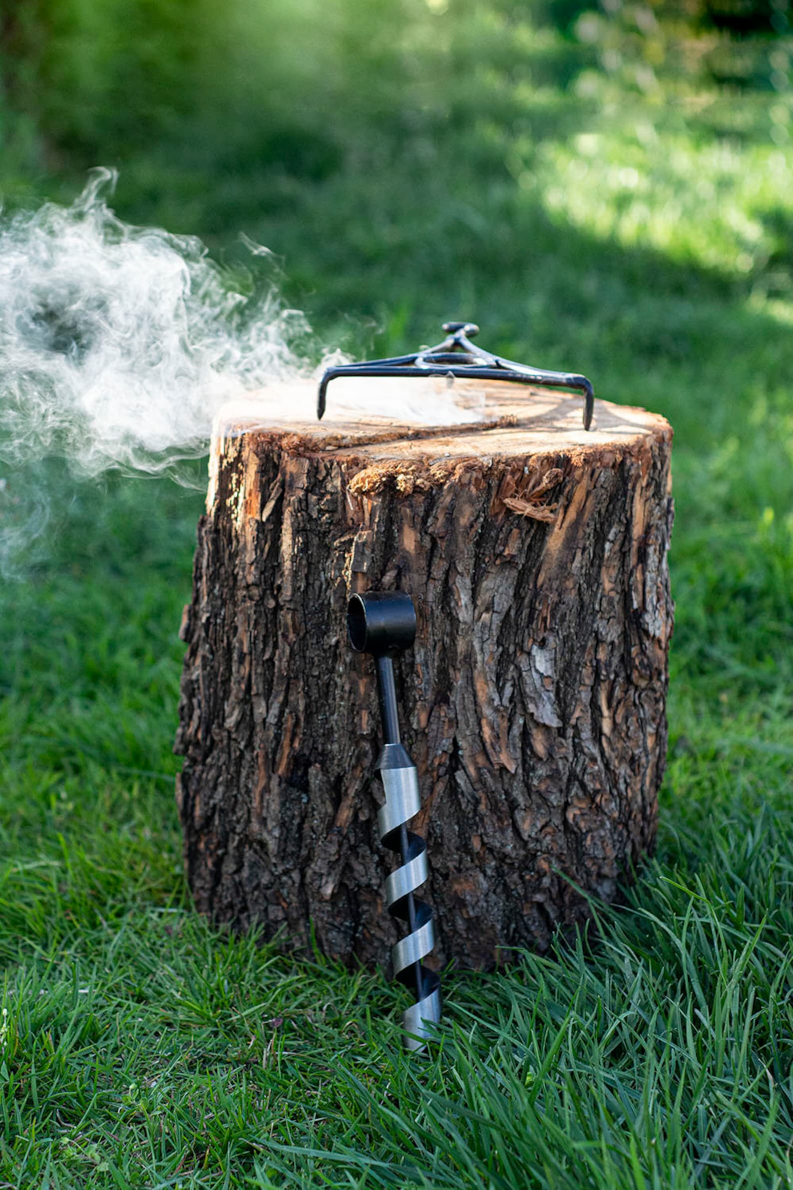 Swedish Torch Cooking Grill, Pointy Legs Keeps the Wood Together ...