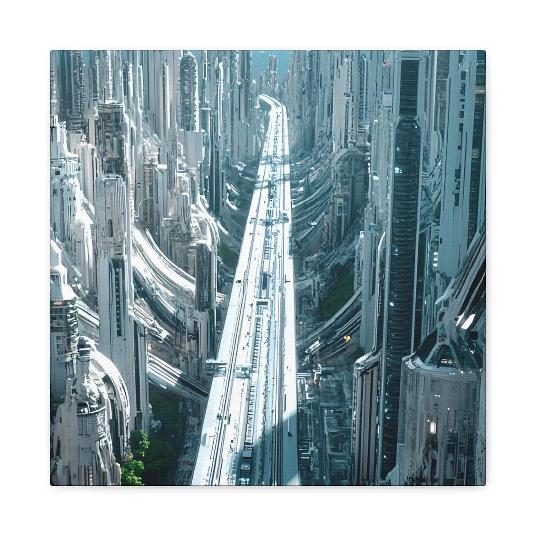 Retro Futuristic Metropolis | Vintage Cityscape | Retry Futurism ...