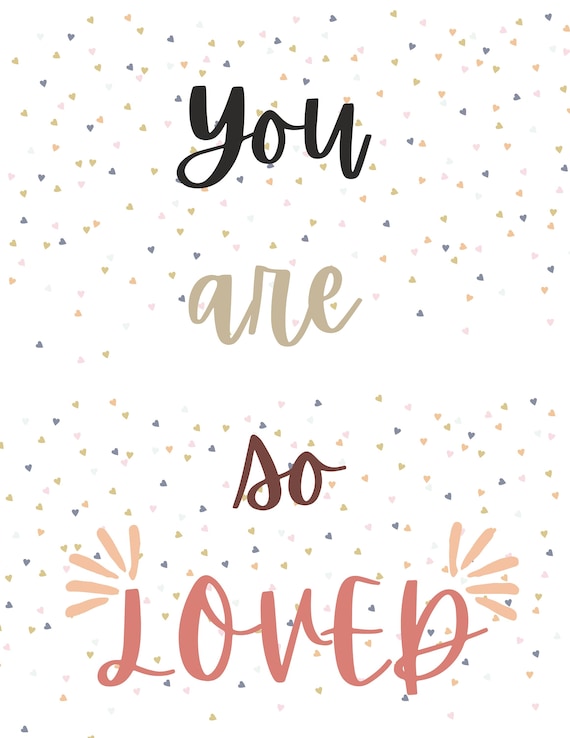 You Are Loved Classroom Posters | Etsy