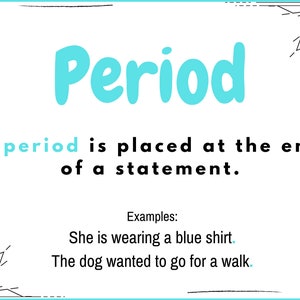 Punctuation Classroom Poster - Etsy