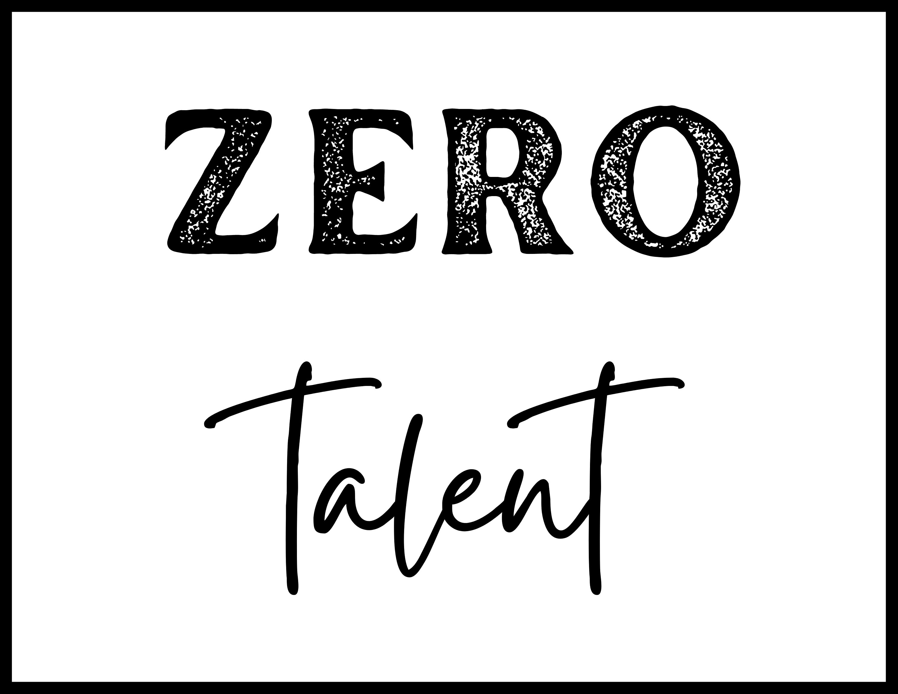 10 Things That Require ZERO Talent Classroom Poster - Etsy