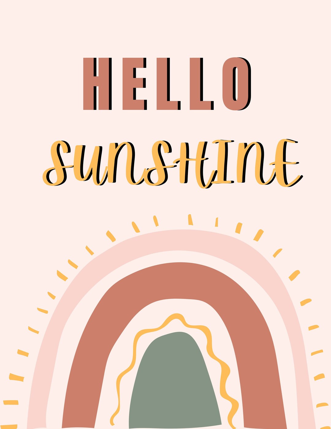 Hello Sunshine Classroom Posters - Etsy