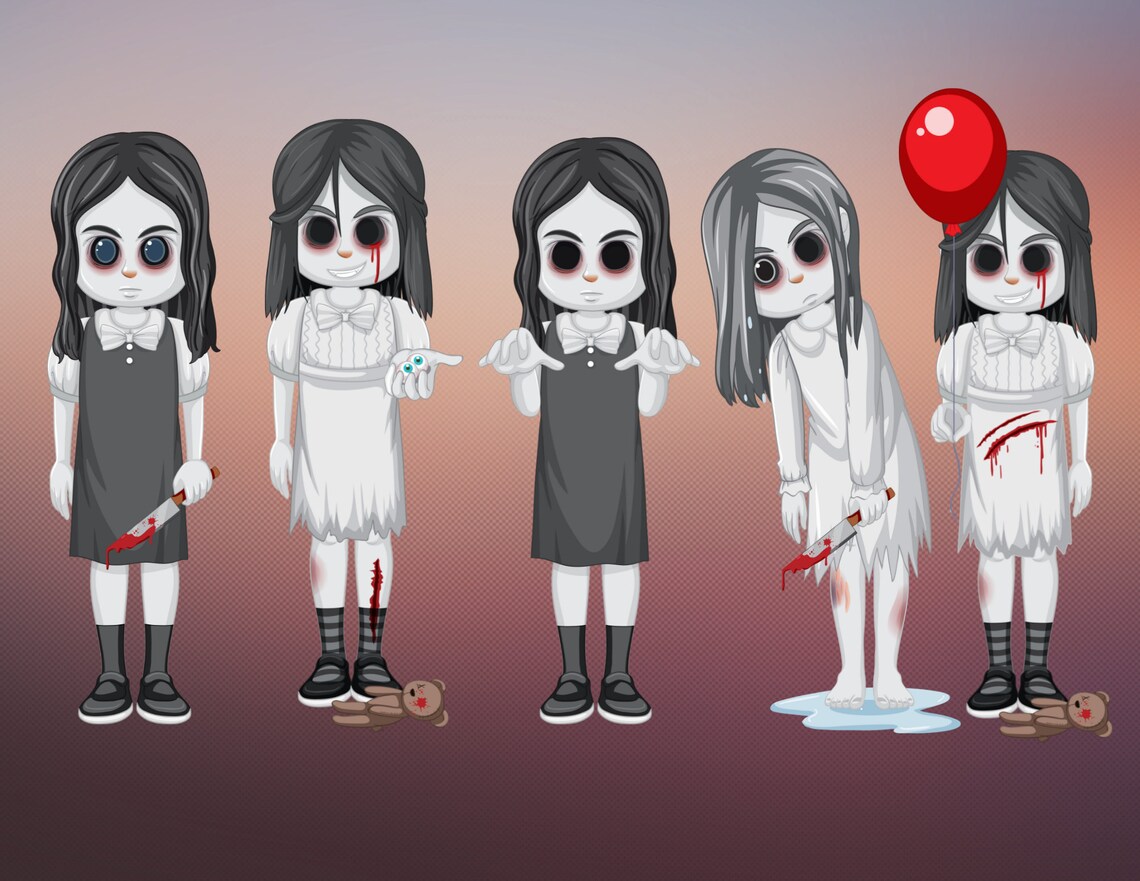 Killer Doll Png/halloween Png/ Sublimations Image/ Digital Download ...