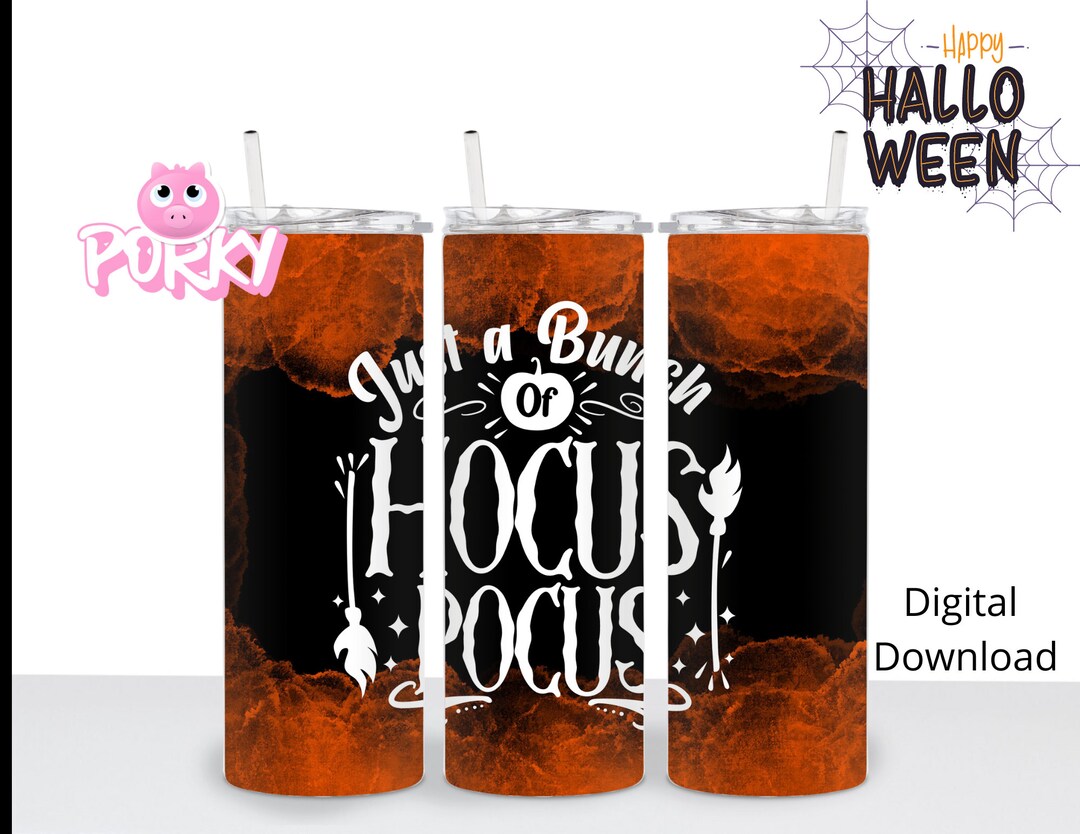 Hocus Pocus, Halloween, Digital Download, PNG, Tumbler Wrap, 20 Oz Wrap ...