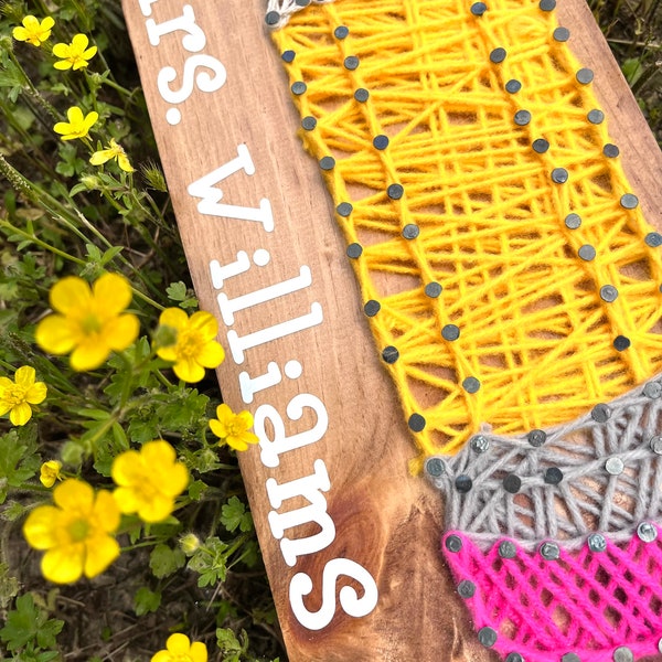 Teacher String Art - Etsy