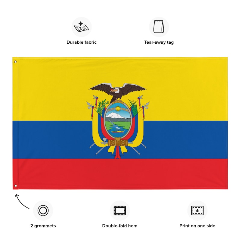 Ecuador Flag, Ecuador National Flag, Ecuadorian Nation Country Banner ... Ecuador Flag, Ecuador National Flag, Ecuadorian Nation Country Banner ...