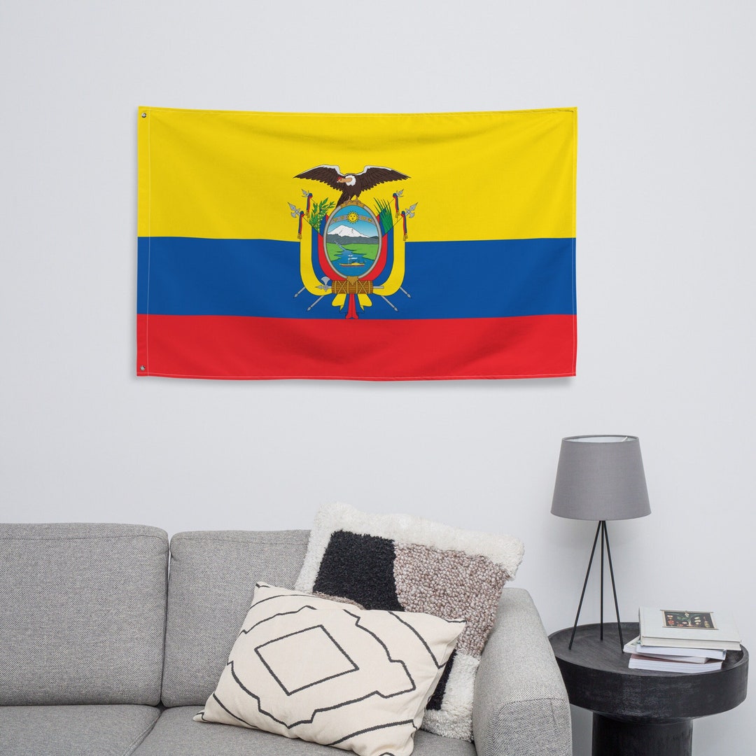 Ecuador Flag, Ecuador National Flag, Ecuadorian Nation Country Banner ...
