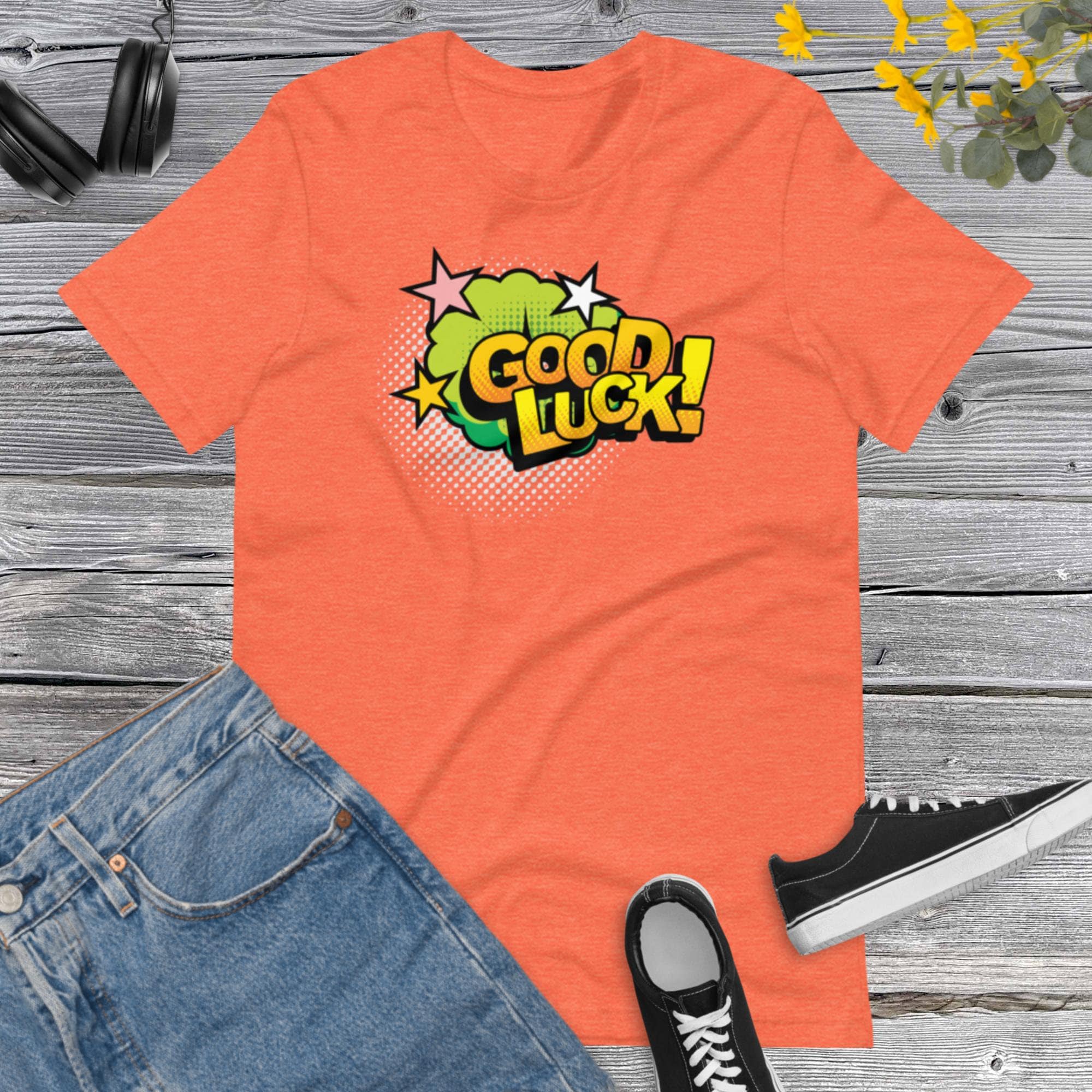 Good Luck Pop Art Style, Retro Design Good Luck Shirt, Retro Comic ...